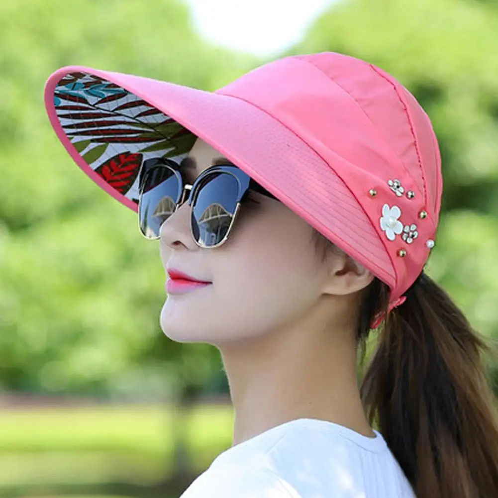 Pleated Open Top Hat with Floral Design | Free Shipping!